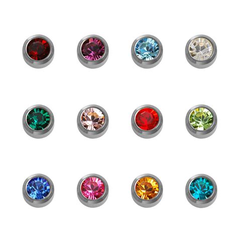 Caflon Earrings Mini Birthstone Assorted 12pk The Hair And Beauty Company