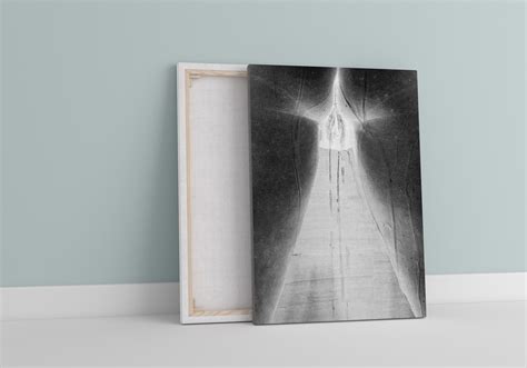 Artistic Style Nude Girl In Shower Black And White Poster Canvas Art