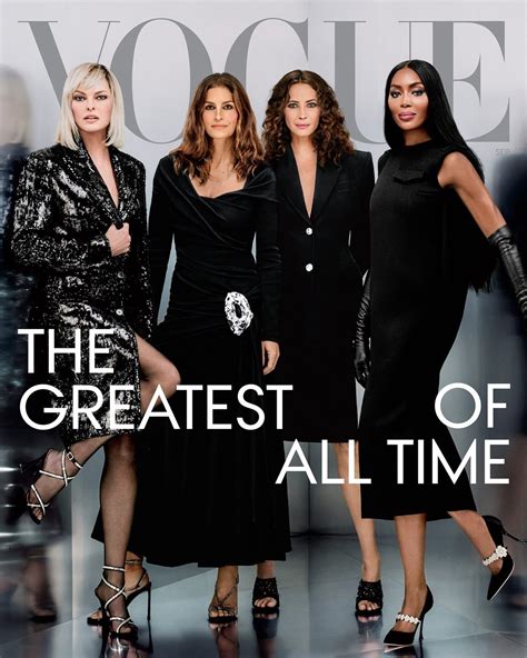 Supermodels Reunite For Vogue Us And British Vogues September 2023 Issue