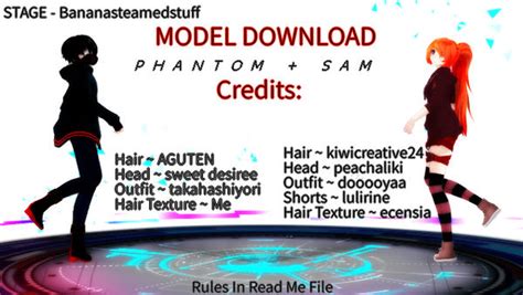 [mmd] Sam And Phantom [model Dl] By Murderhatchet On Deviantart