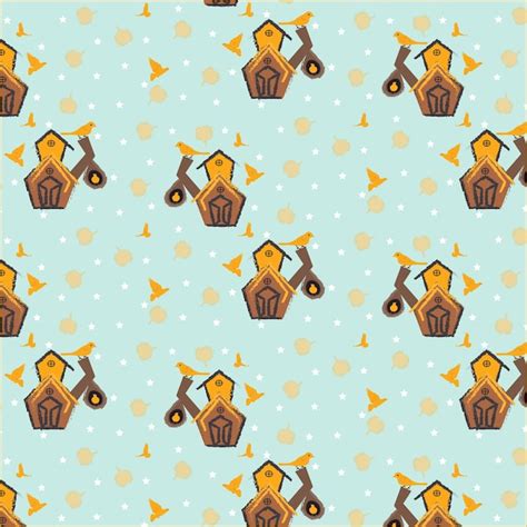 Premium Vector Abstract Pattern With Bird And Nest