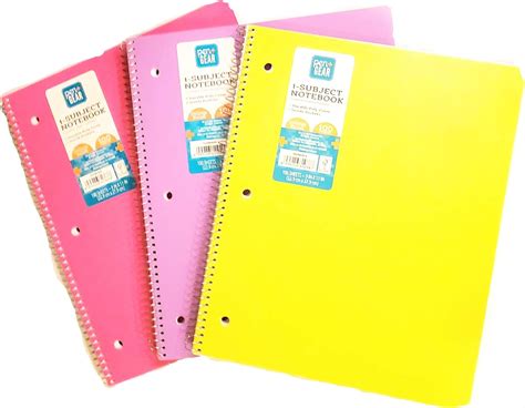 Pen Gear 3 Pack Poly Composition Notebook Pack Writing Journal College Ruled