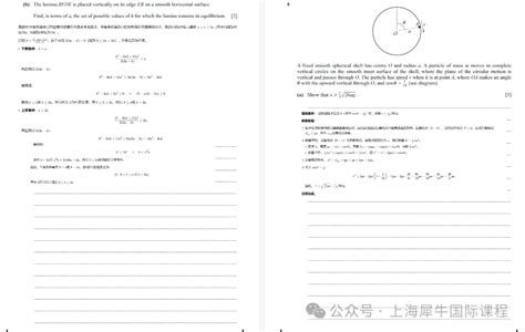 2025年caie考试局alevel基础和进阶数学真题，含手写解析过程答案犀牛国际教育