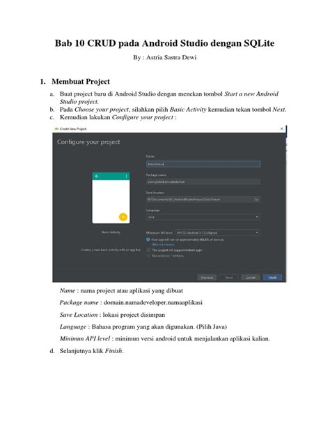 Bab 10 Crud Pada Android Studio Dengan Sqlite Pdf