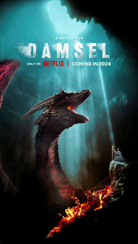 Damsel Movie Cover Dragon From Damsel Damsel Movie Poster Damsel 2024
