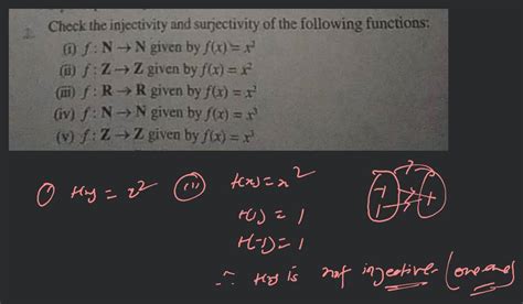 Check The Injectivity And Surjectivity Of The Following Functions Filo