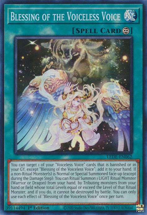 Lede En062 Blessing Of The Voiceless Voice Yu Gi Oh