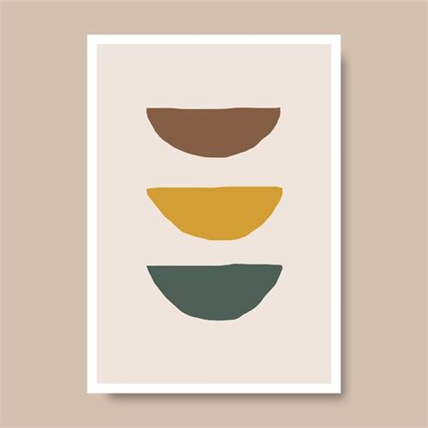Premium Vector Hand Drawn Abstract Shape Poster