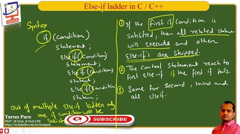 17 Else If Ladder In Conditional Control Statement Explained Using C