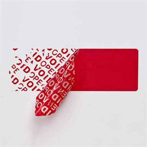 Red Void Tamper Evident Label At Best Price In Greater Noida Sai Products And Grafiq Pvt Ltd