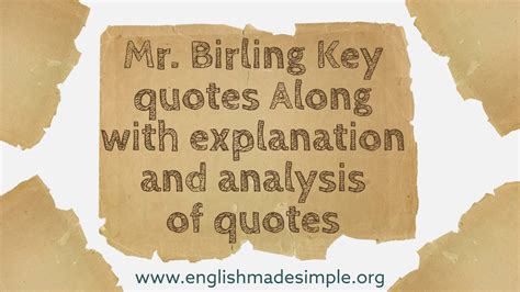 Mr Birling Mind Map Key Quotes And Analysis Clermont Ferrand France Map
