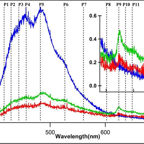 Fluorescence Emission Spectrum In The Enamel Of Healthy Teeth Blue