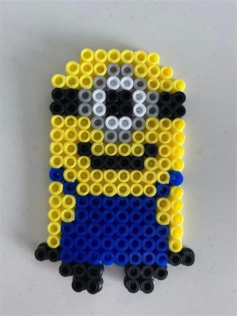 Some Perler Bead Minions Perler Beads Perler Beads Designs Perler