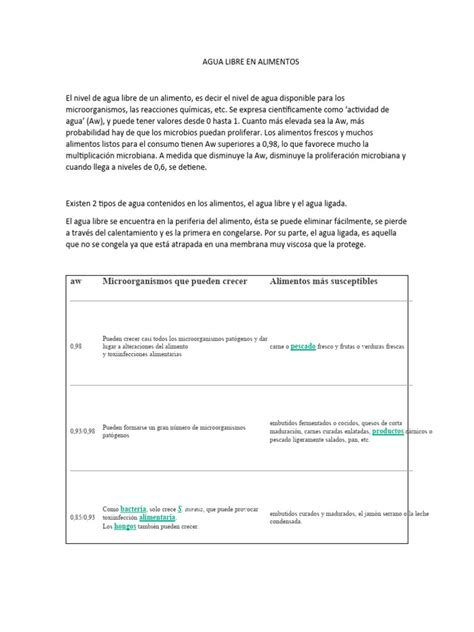 Metodos De Conservación A Pdf Microorganismo Alimentos
