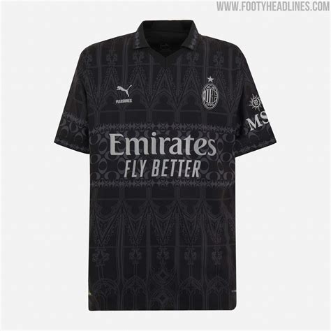 Milan X Pleasures 23 24 Fourth Kits Released Footy Headlines
