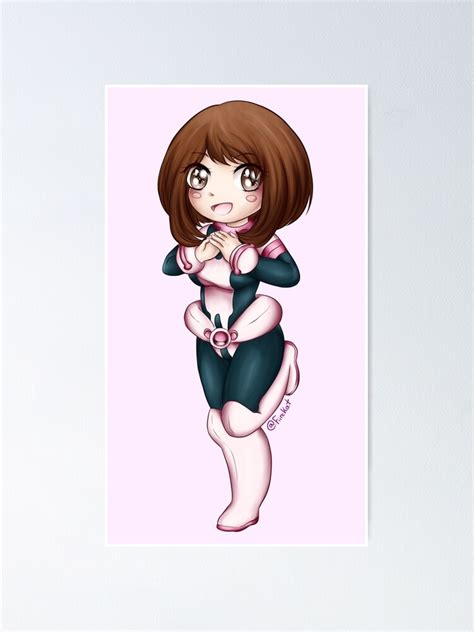 Ochako Uraraka Poster For Sale By Firepokemaster Redbubble