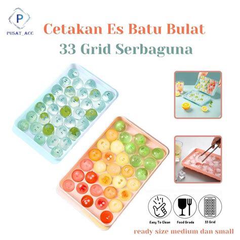 Ce33 Jumbo And Small Round Ice Jelly Ball Ice Mold 33 Holes Round Ice