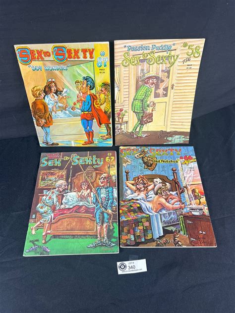 4 Sex To Sexty Vintage Adult Comic Books
