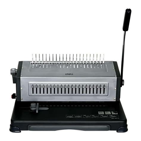 Deli Comb Binding Machine 25 Sheet Punch Grey Uae