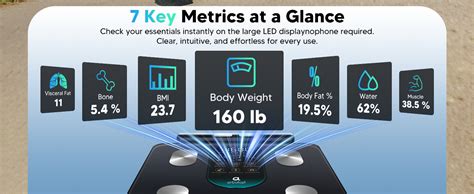 Arboleaf Weight Scale 8 Electrode Dual Frequency Bia Weighing Scales