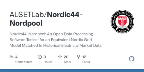Github Alsetlab Nordic Nordpool Nordic Nordpool An Open Data Processing Software Toolset
