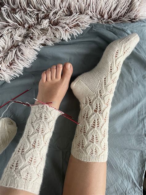 Knitting Patterns Cute Wool Socks Alpaca Wool Lace Socks Easy Patterns Handmade Sock