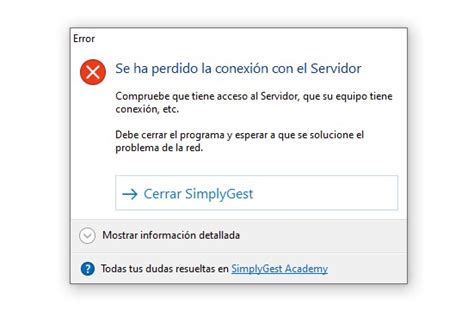 Qué Hacer Si No Puedes Conectarte Al Servidor Simplygest Academy