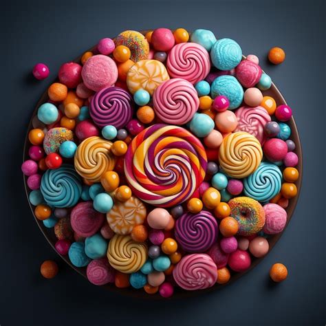 Premium Photo Colorful Candy Sweets Background