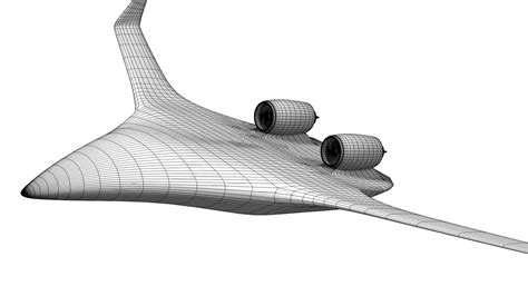 Jetzero Blended Wing For Military Model Turbosquid 2213449