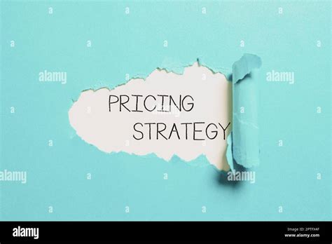 Sign Displaying Pricing Strategy Word For Method Companies Use To