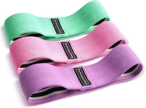 Resistance Hip Bandswiderstandsbänderfitnessbänder Set Mit 3 Verschiedene Zugfestigkeit