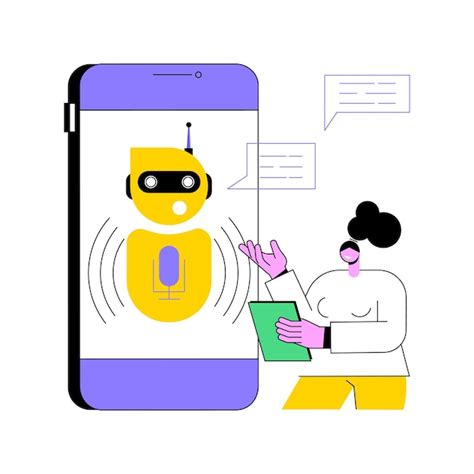 Premium Vector Chatbot Voice Controlled Virtual Assistant Abstract
