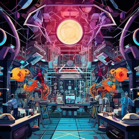 The Quantum Equation Maestros Of Scientific Instrumentation In The Lab Stock Image Image Of