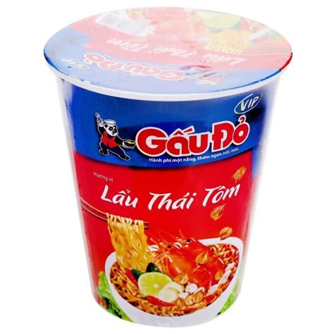 Mỳ Ly Vip Gấu đỏ Lẩu Thái Tôm 24ly Shopee Việt Nam