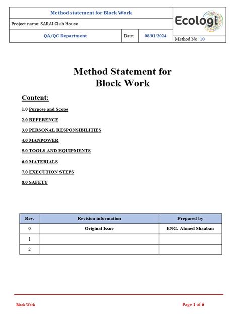 10 Ms Block Work Pdf Concrete Brick