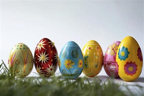 Premium Photo Easter Decorative Eggs Arrangement