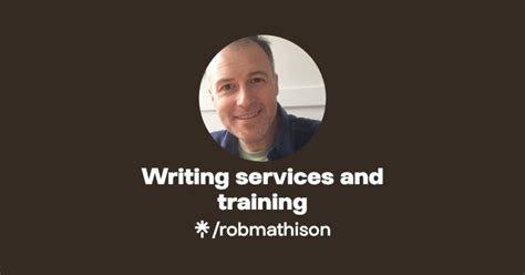 Writing Services And Training Linktree Rob Mathison