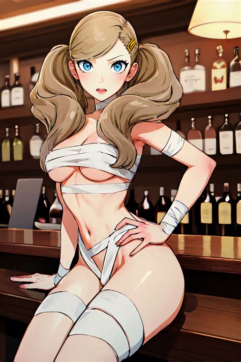 Rule 34 Ai Generated Ann Takamaki Atlus Blonde Hair Breasts Female Female Only Juninholara21
