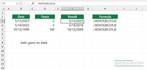 How To Add Years To Date In Excel Excel Bootcamp