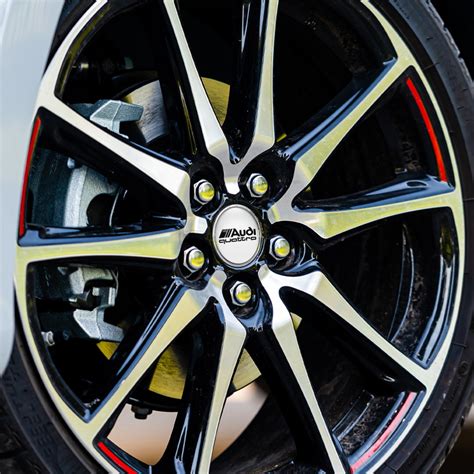 Audi Emblems For Wheel Center Carbon White Black Edition Wheel