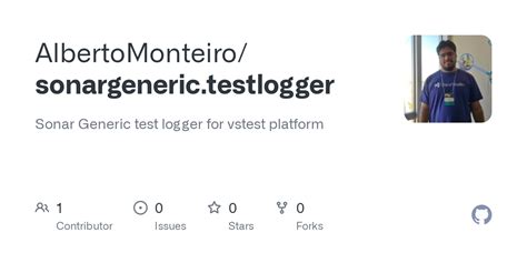 Github Albertomonteirosonargenerictestlogger Sonar Generic Test Logger For Vstest Platform
