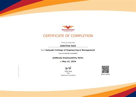 Ankitha Rao On Linkedin Wadhwanifoundation Jobready