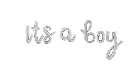 16 Script Its A Boy Cursive Balloon Foil Letters Party Balloons Parties