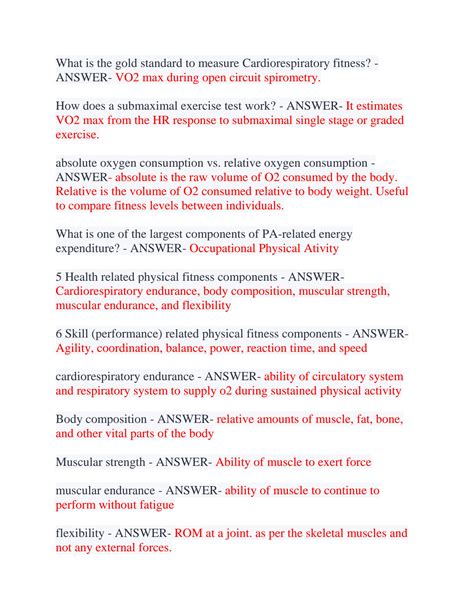 Solution Acsm Certified Exercise Physiologist All 284 Terms And