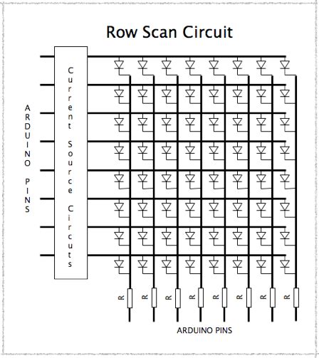 Dim Leds In 5x5 Multiplex Matrix Leds And Multiplexing Arduino Forum