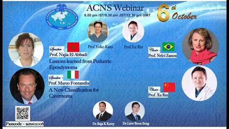 Acns Webinar Oct 6 Pediatric Ependymomas And Classification Of