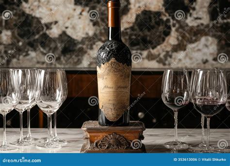 Fancy Glasses On Retro Table Background Royalty Free Stock Image