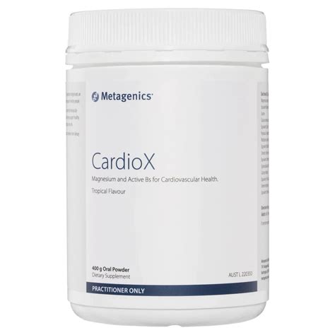 Cardiox Oral Powder Tropical 400 G By Metagenics At Lpc