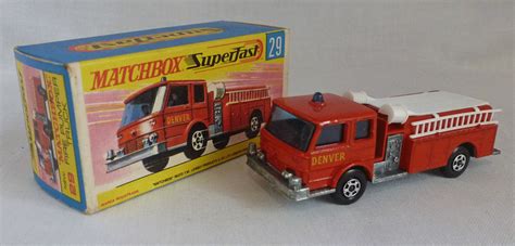 Rockertron Toys Matchbox Superfast Mb29c Fire Pumper G Box With Denver Decals