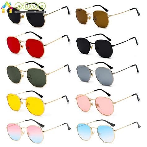 Subei Fashion Summer Small Square Sunglasses Metal Frame Sun Glasses